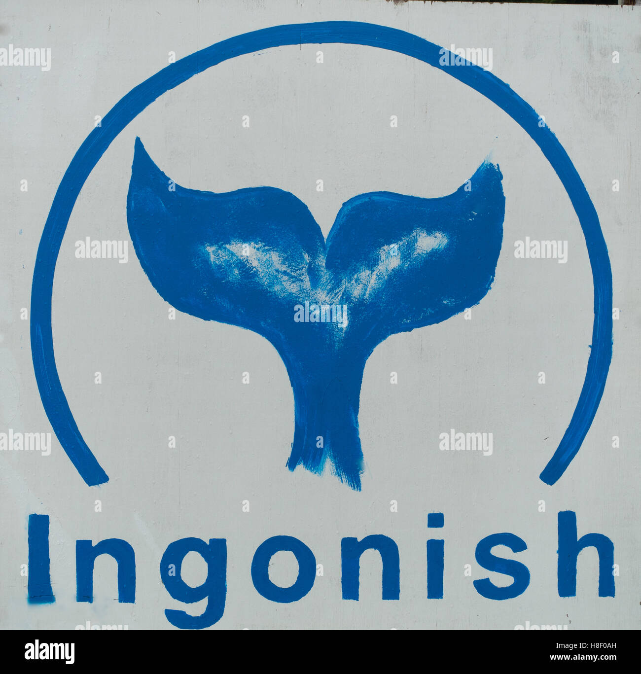 Ingonish sign Cabot trail Cape Breton Nova Scotia Stock Photo - Alamy