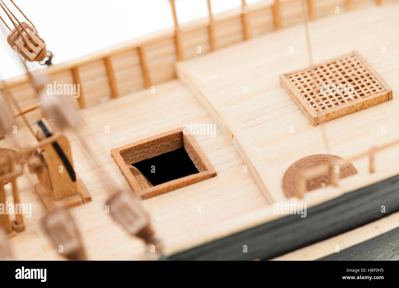 wooden ship model Stock Photo - Alamy