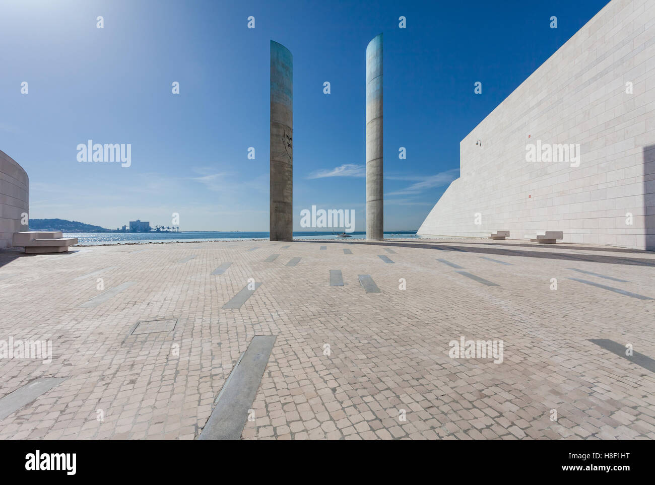 Futuristic architecture detail in the Champalimaud Foundation, Center ...