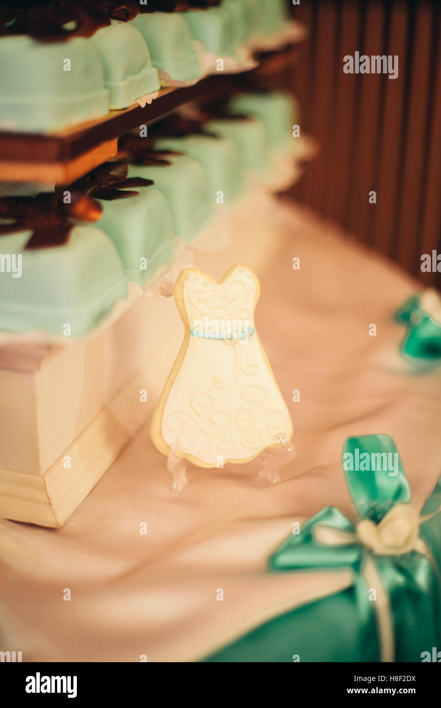 Different kinds of baked sweets on a buffet Stock Photo - Alamy