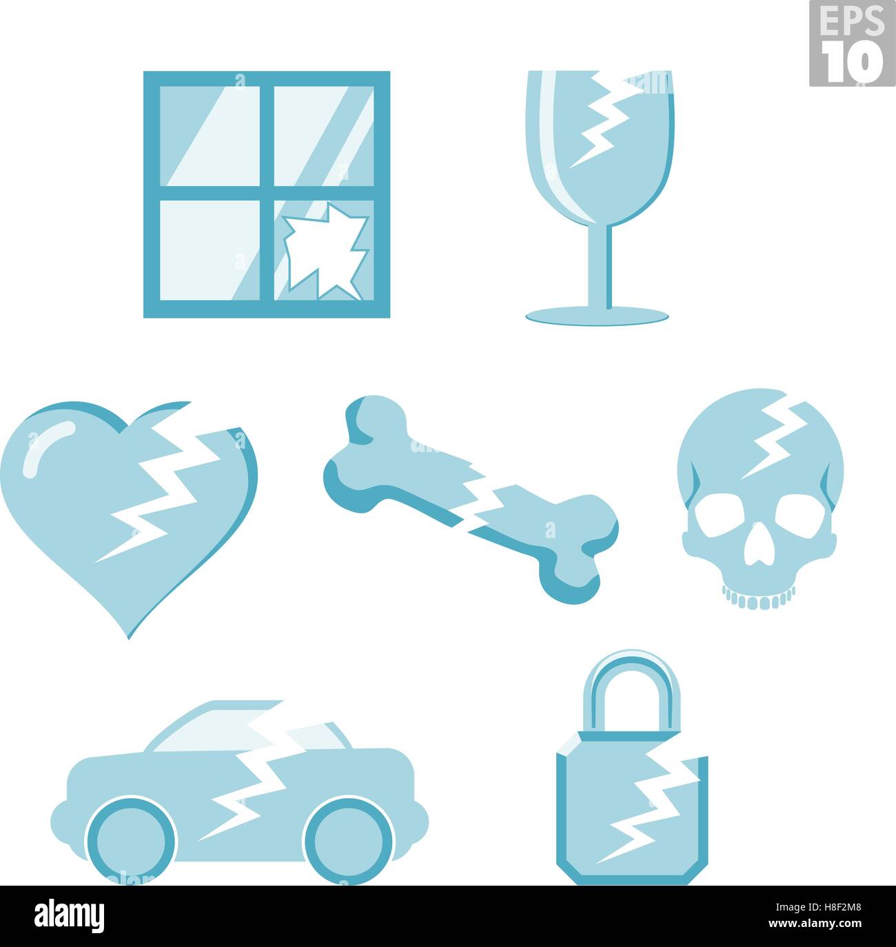 Broken glass vector vectors hi-res stock photography and images - Alamy