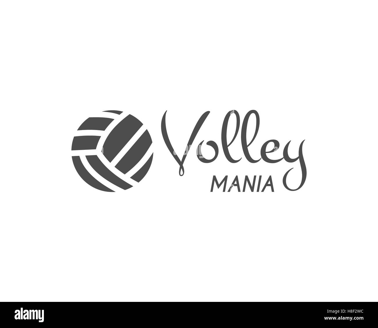 Volleyball label, badge, logo and icon. Sports insignia. Best for ...
