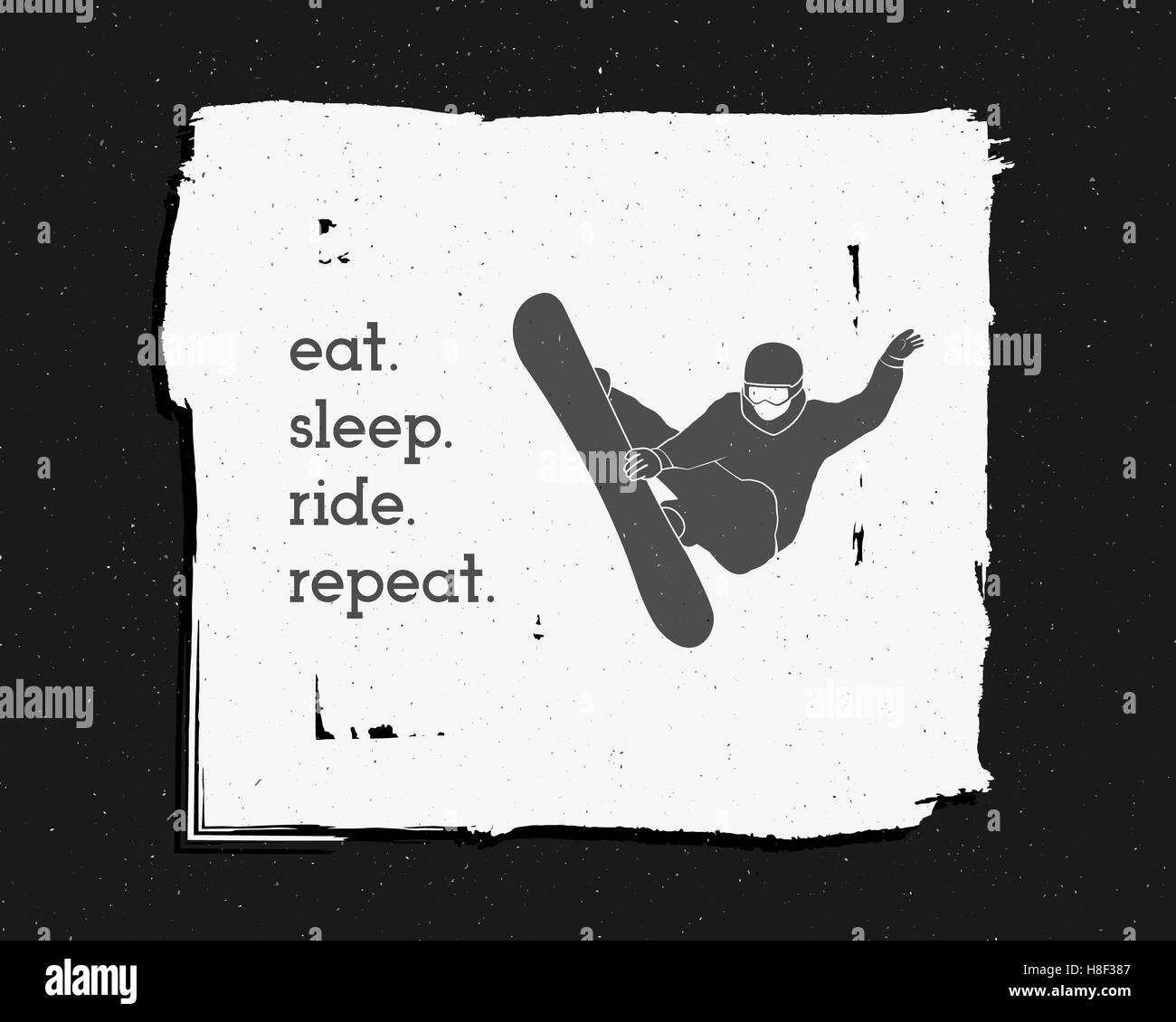 Snowboarding extreme background. Motivation quote template. Winter ...