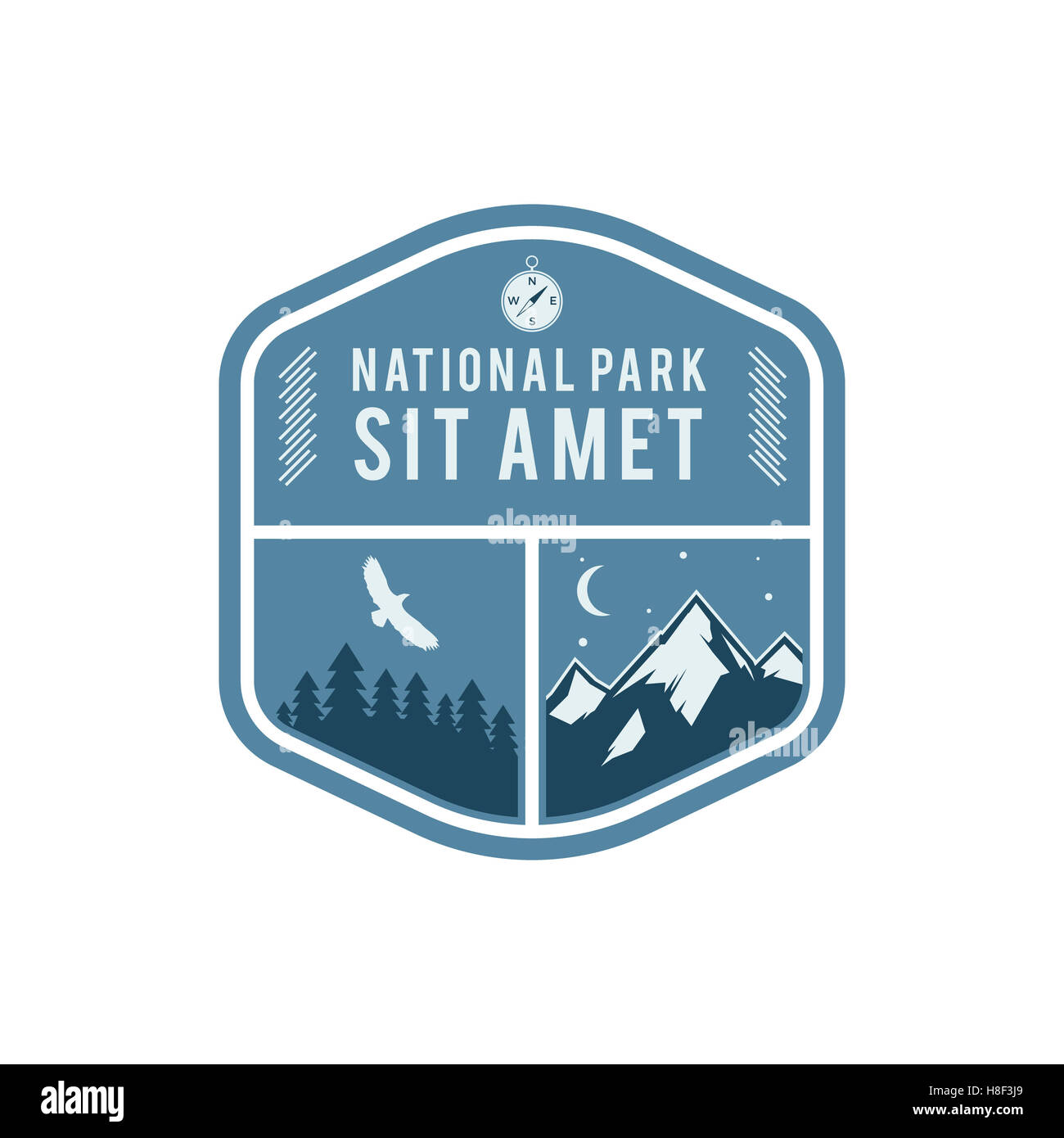 National park vintage badge. Mountain explorer label. Outdoor adventure ...