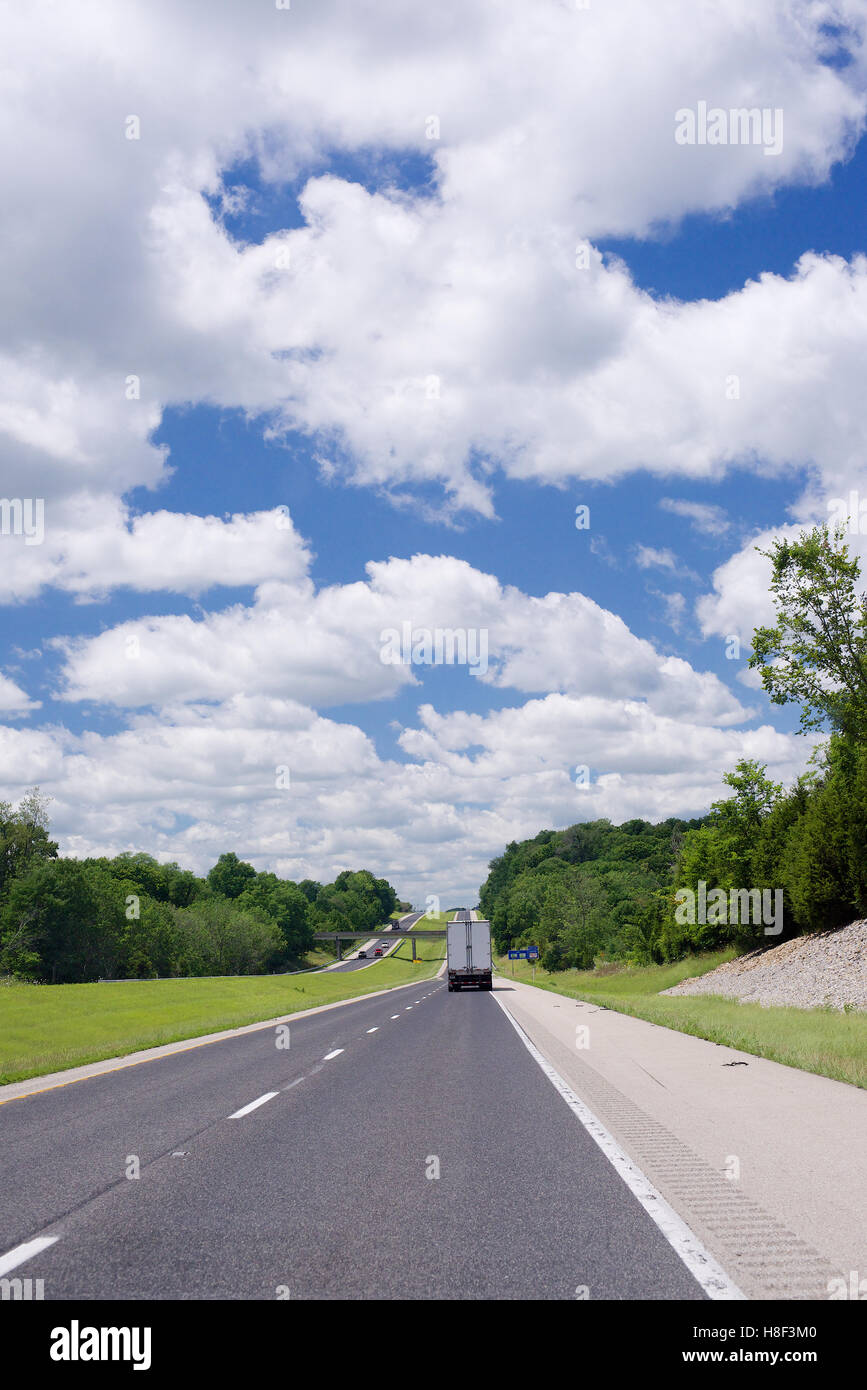 Westbound on Interstate 74 in Indiana, USA Stock Photo - Alamy
