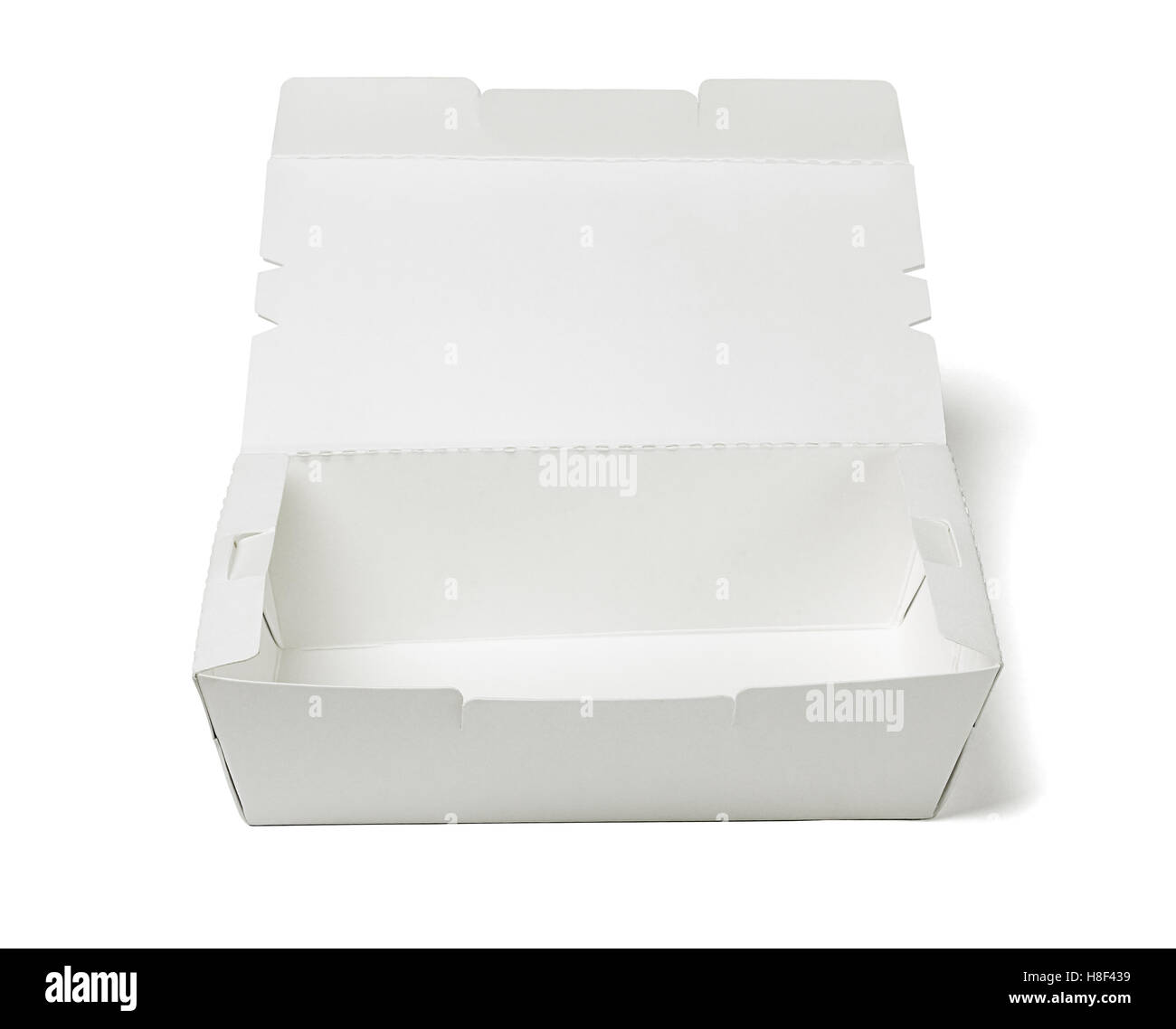 Empty Takeaway Food Container on White Background Stock Photo - Alamy