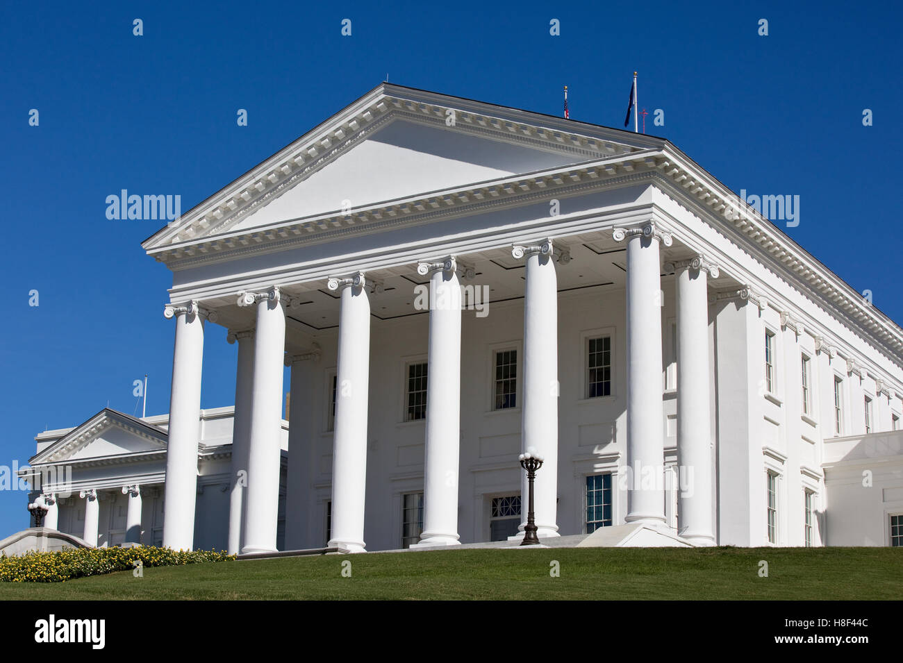 Virginia Capitol State House building is located in Richmond, VA, USA ...