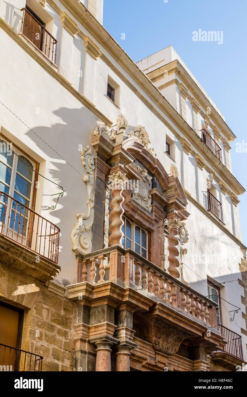 Ancient Balcony in Seville Spain Stock Photo - Alamy