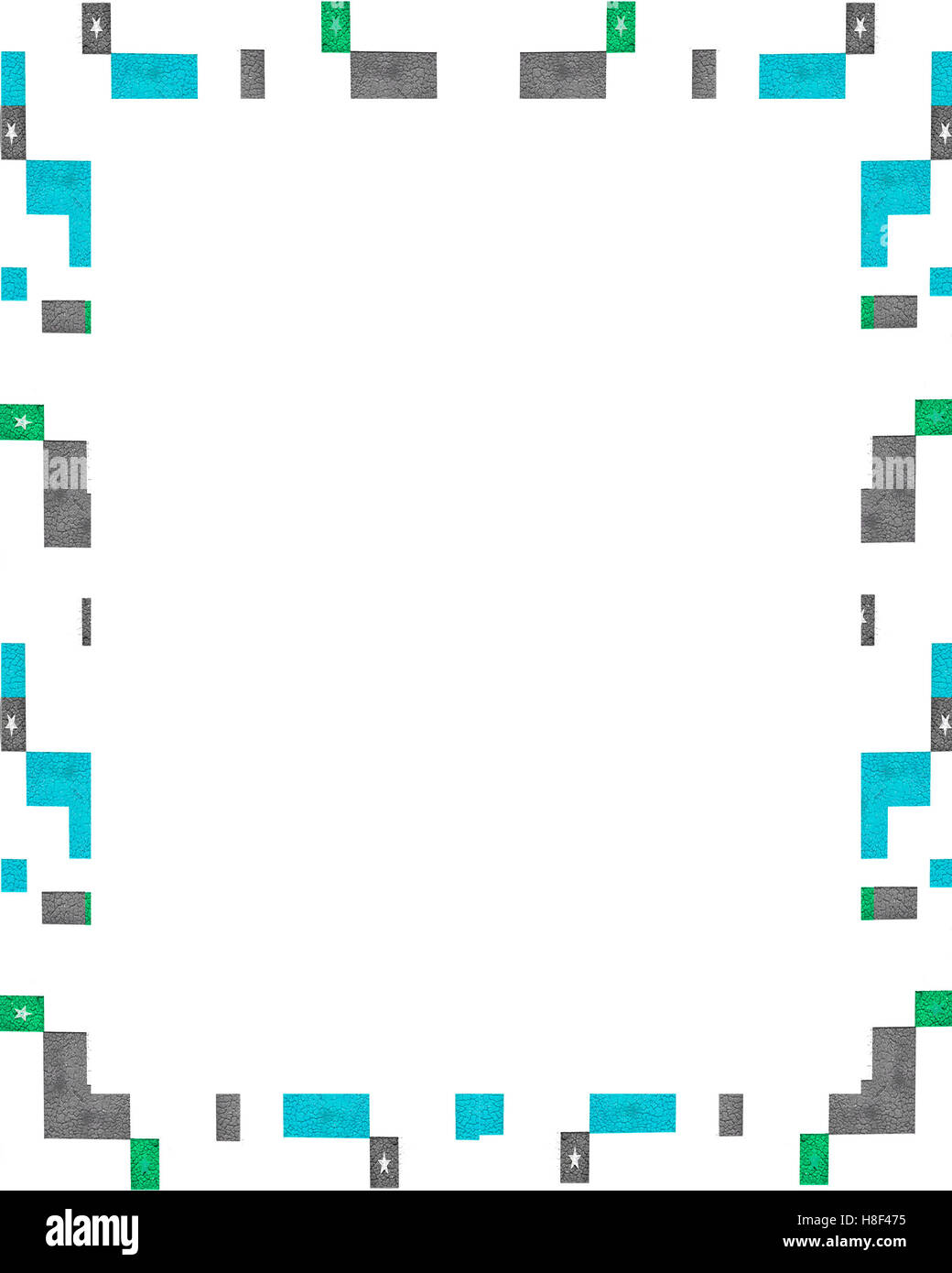 White frame background with decorated design borders Stock Photo - Alamy