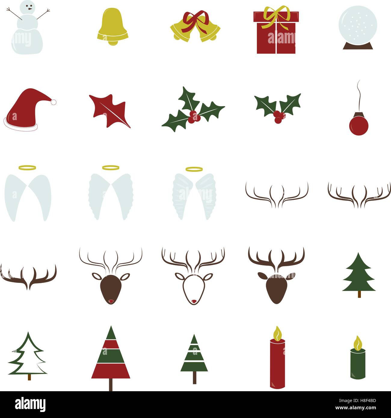 Various christmas vector signs Stock Vector Image & Art - Alamy