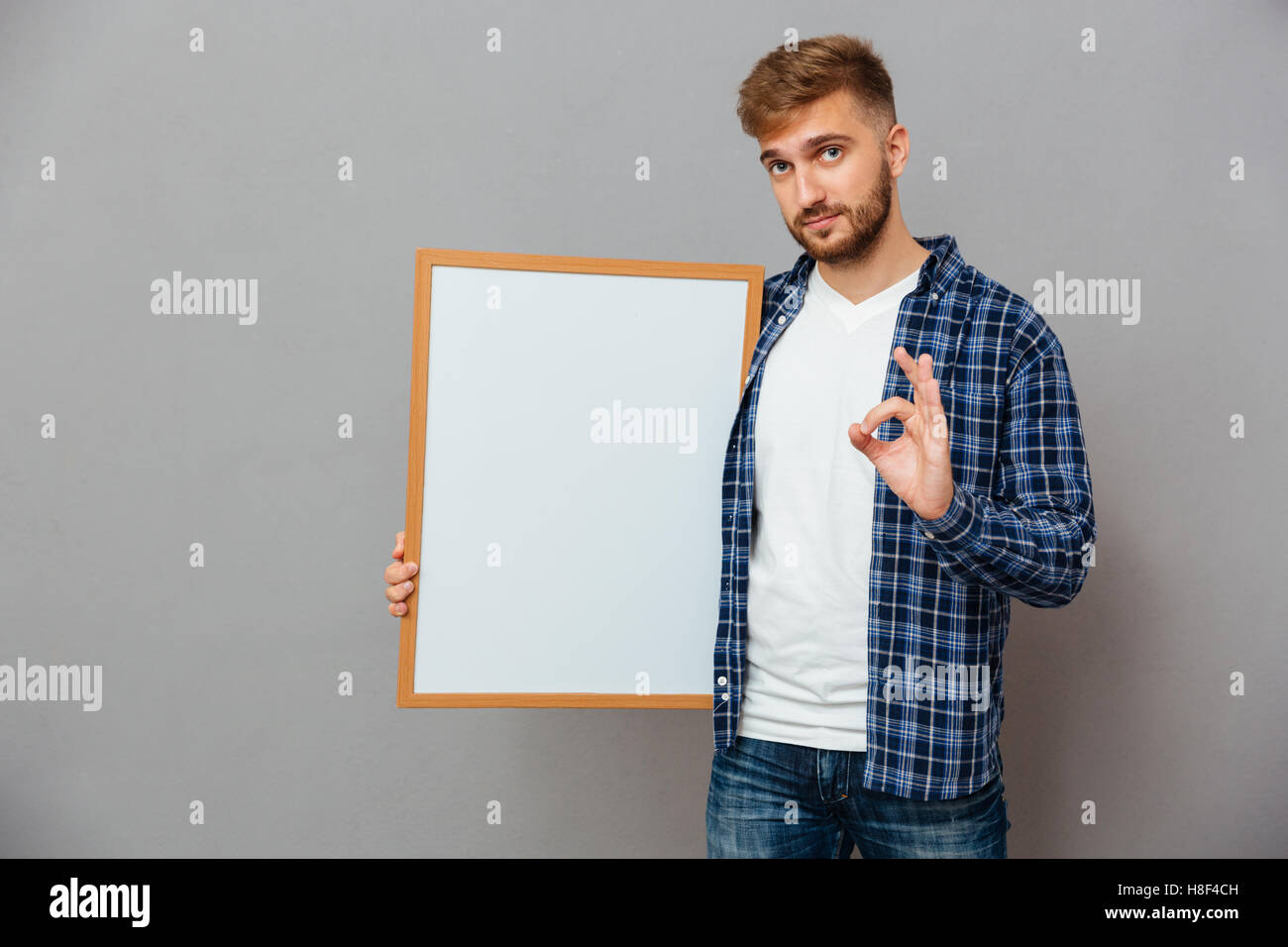 Man showing display board hi-res stock photography and images - Alamy