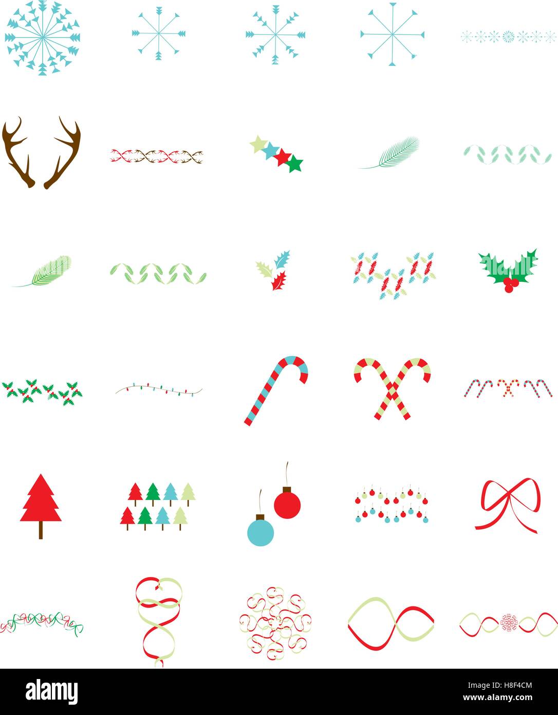 Various christmas vector signs Stock Vector Image & Art - Alamy