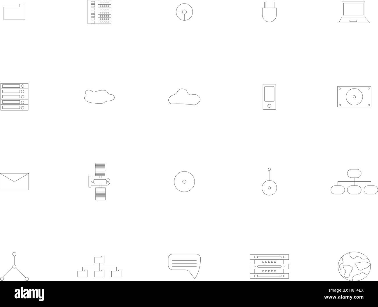 Various computer icons search Stock Vector Images - Alamy