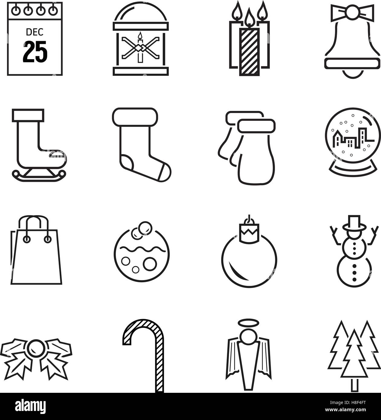 Christmas vector signs Stock Vector Image & Art - Alamy