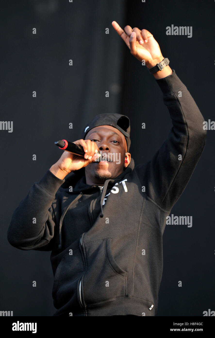 Dizzee Rascal performs live at Finsbury Park, London, UK, 07.06.2013 ...