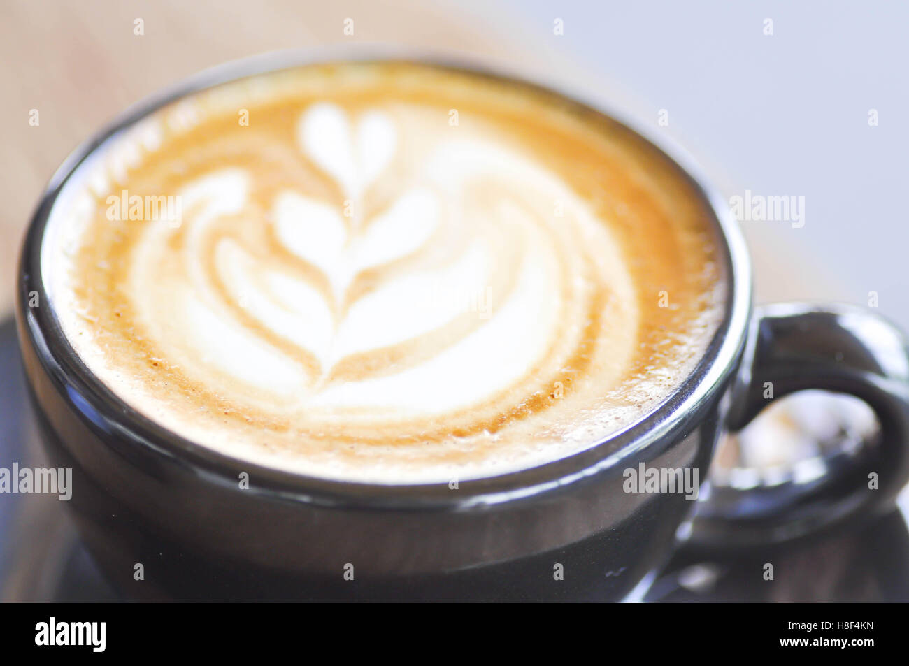 hot cappuccino or hot coffee Stock Photo - Alamy