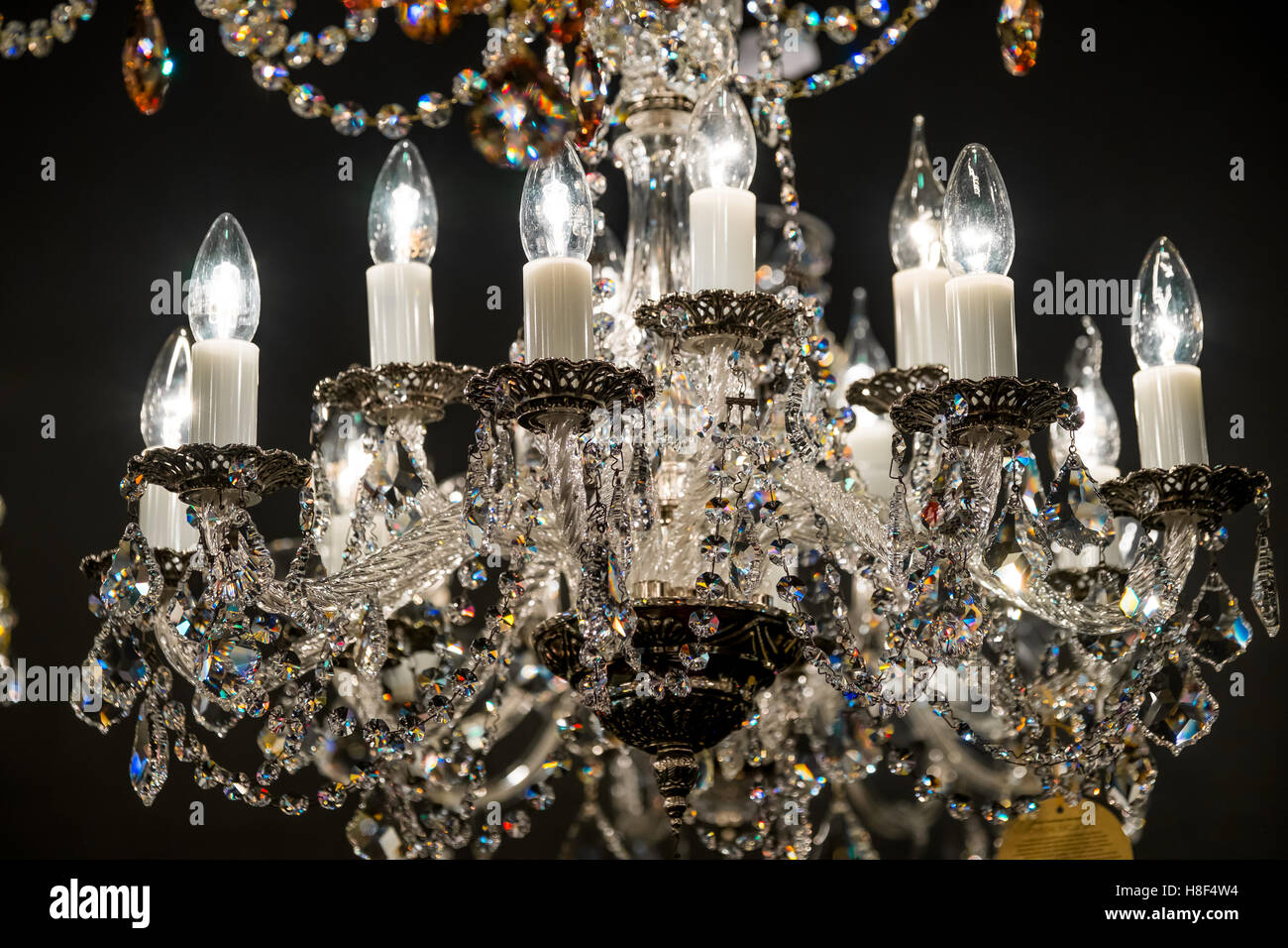 Victorian crystal chandeliers hi-res stock photography and images - Alamy
