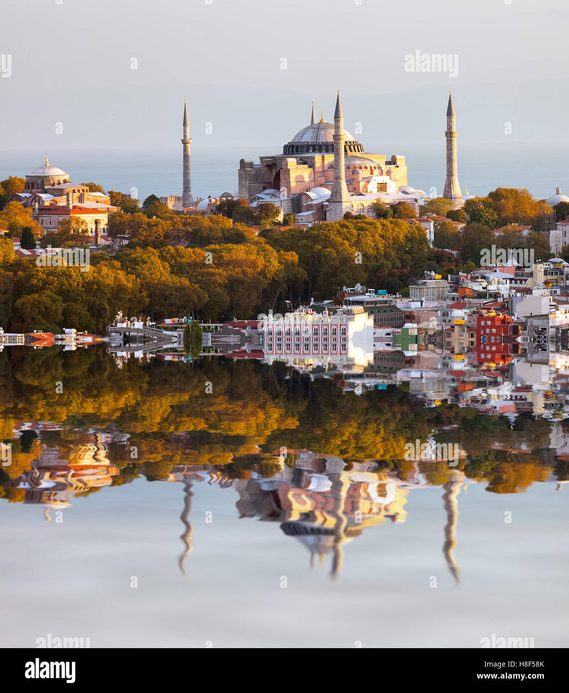 Hagia Sophia in Istanbul. The world famous monument of Byzantine ...