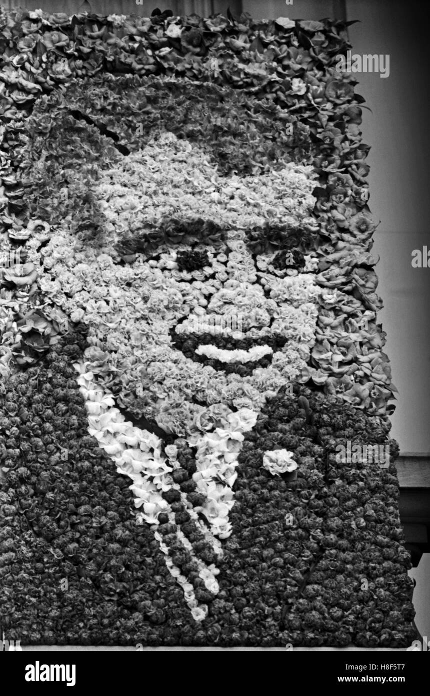 A floral portrait of Georgia state senator and governor elect Jimmy ...