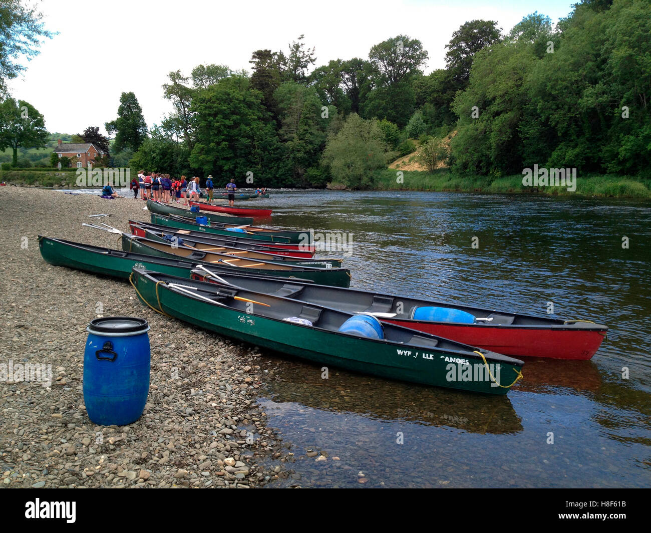 Canoeing river wye children hi-res stock photography and images - Alamy