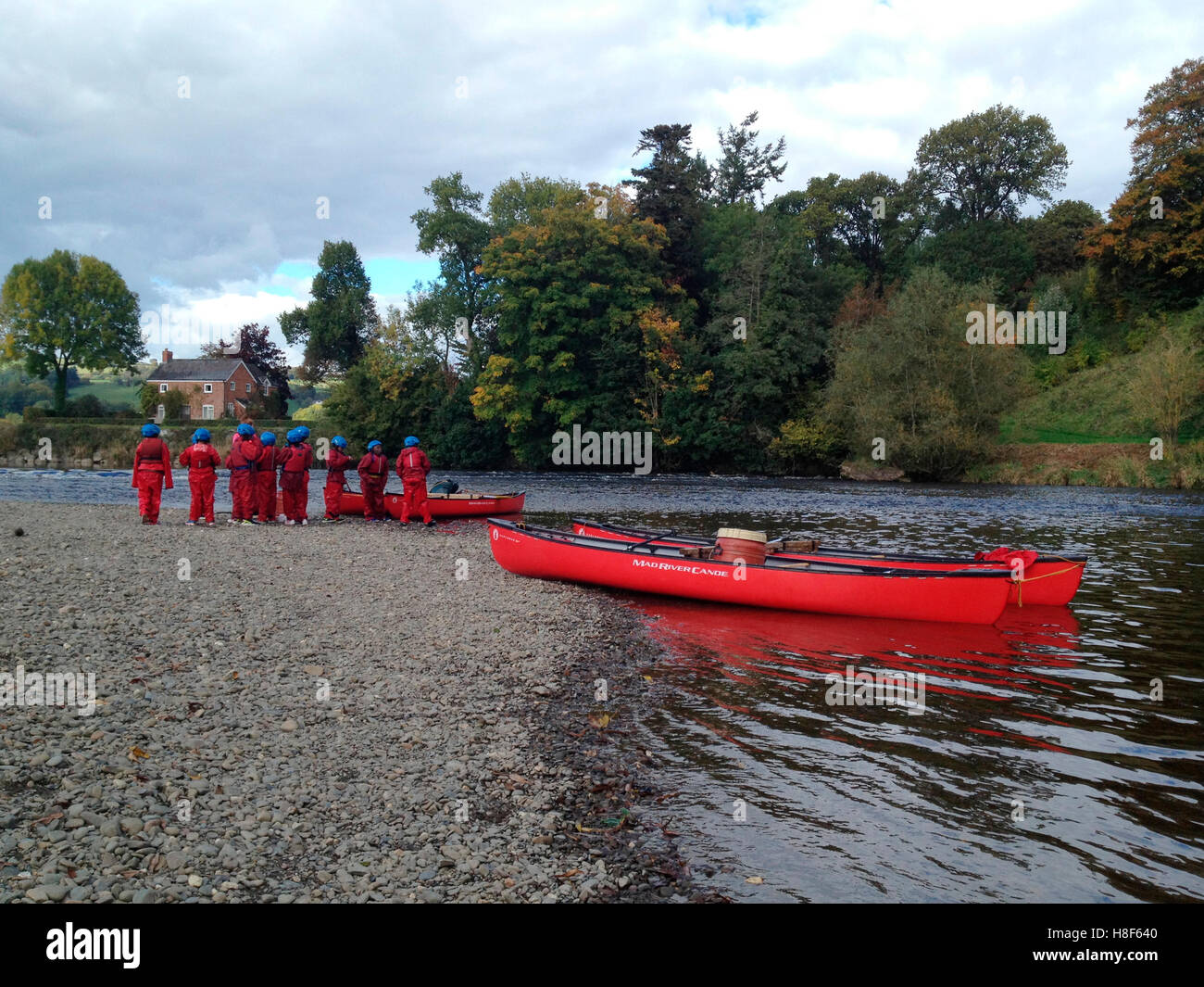 Canoeing river wye children hi-res stock photography and images - Alamy