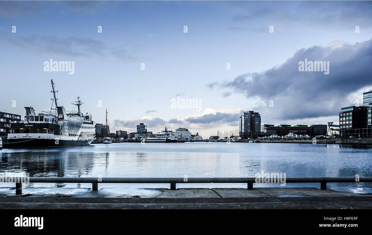Harbour of the german city Kiel Stock Photo - Alamy