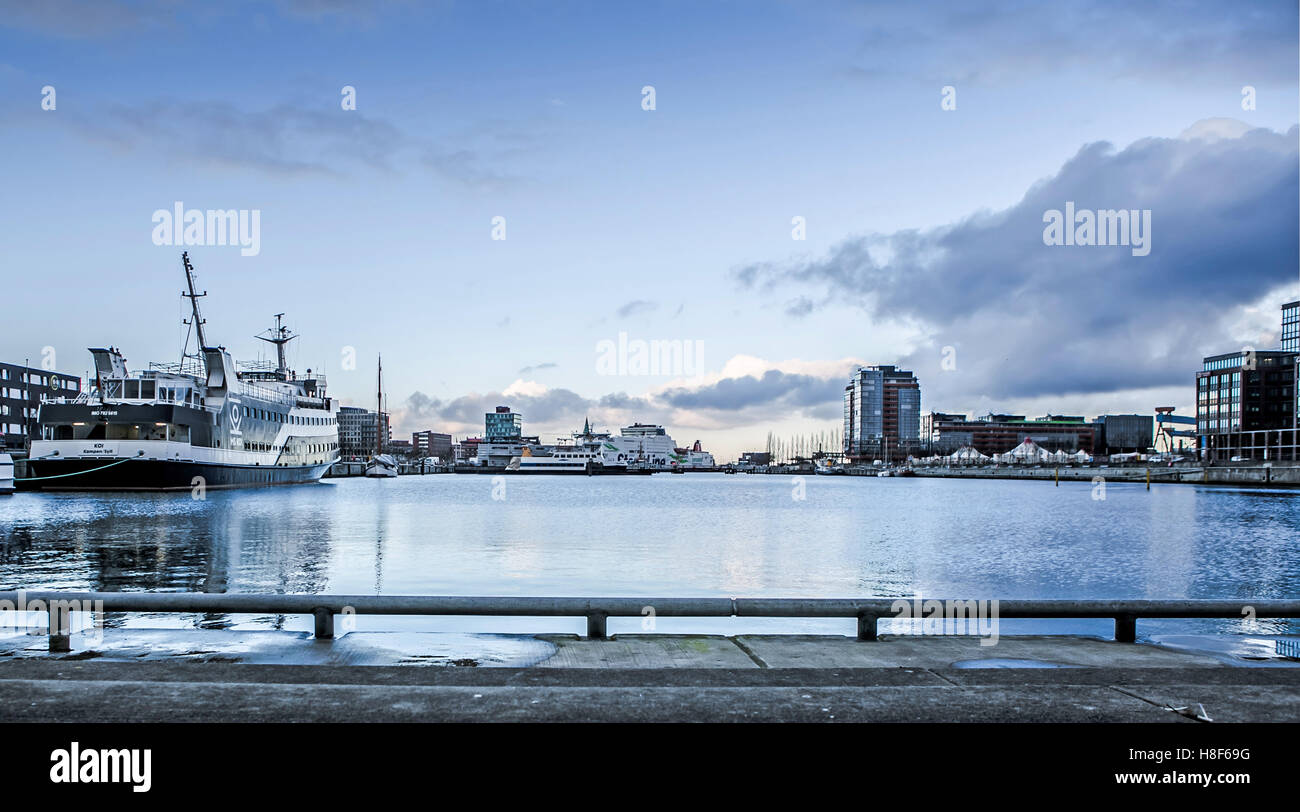 Harbour of the german city Kiel Stock Photo - Alamy