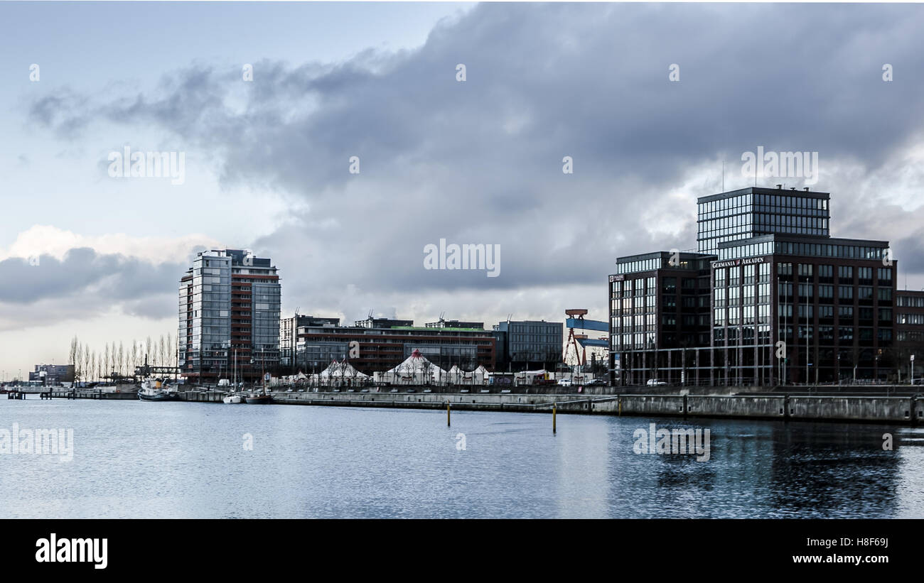 Harbour of the german city Kiel Stock Photo - Alamy