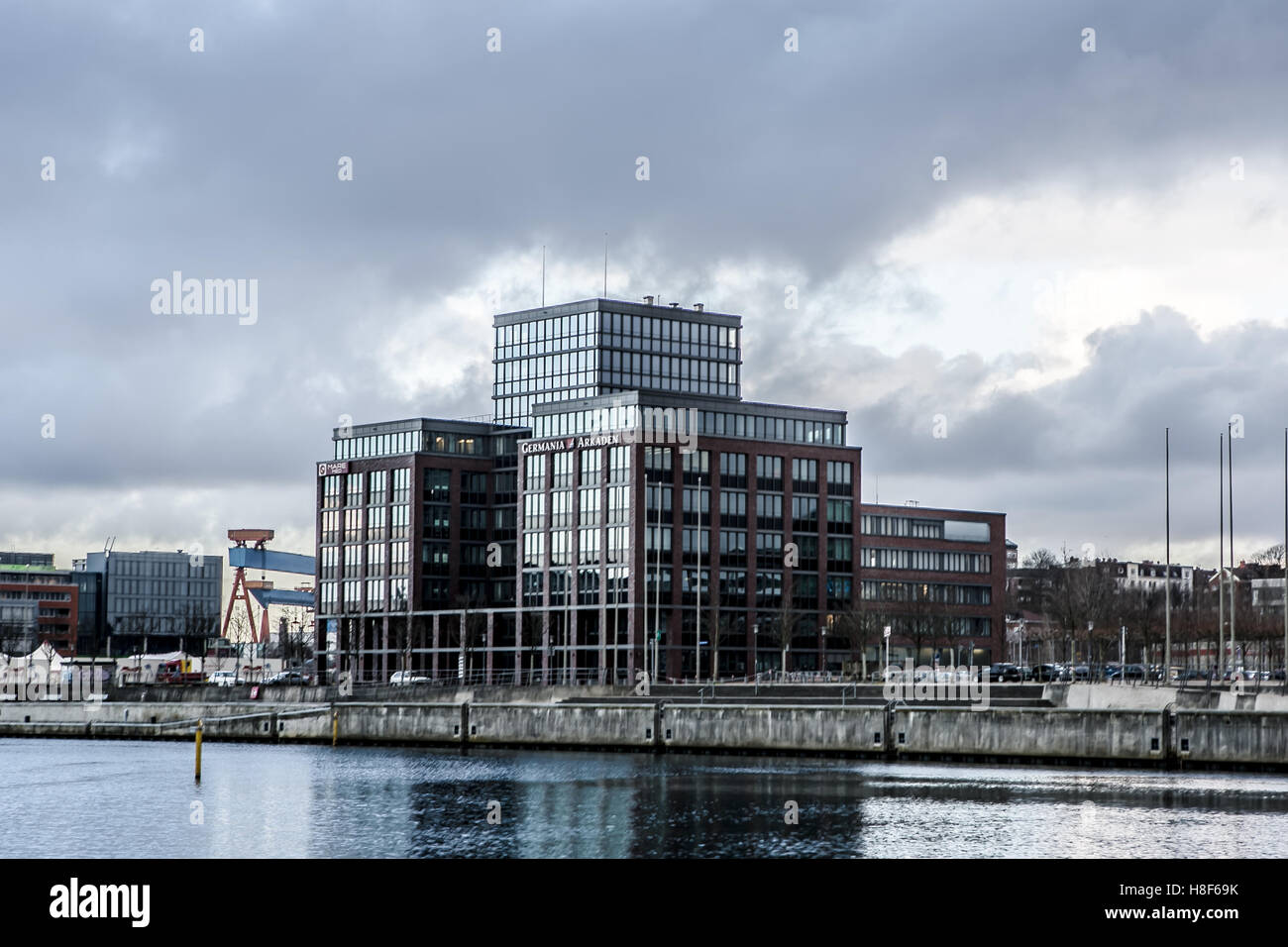 Harbour of the german city Kiel Stock Photo - Alamy