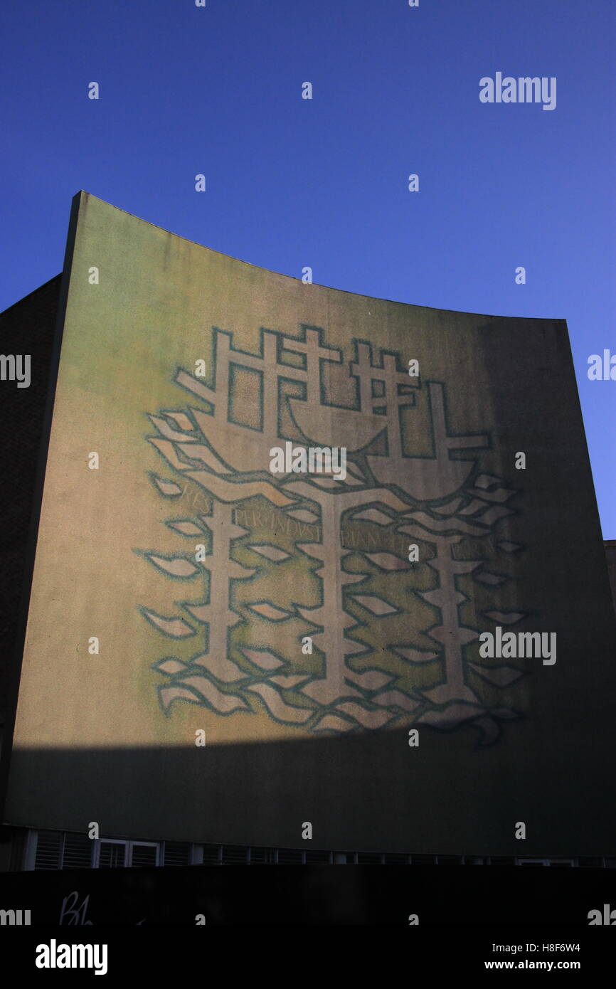 British Home Stores BHS Hull showing large wall mosaic Alan Boyson ...