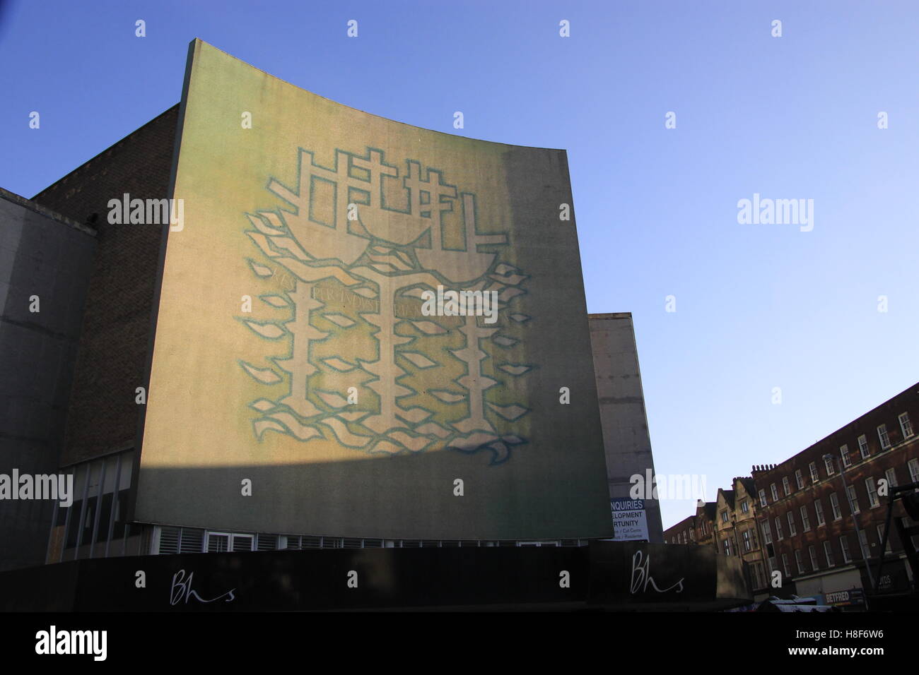 British Home Stores BHS Hull showing large wall mosaic Alan Boyson ...