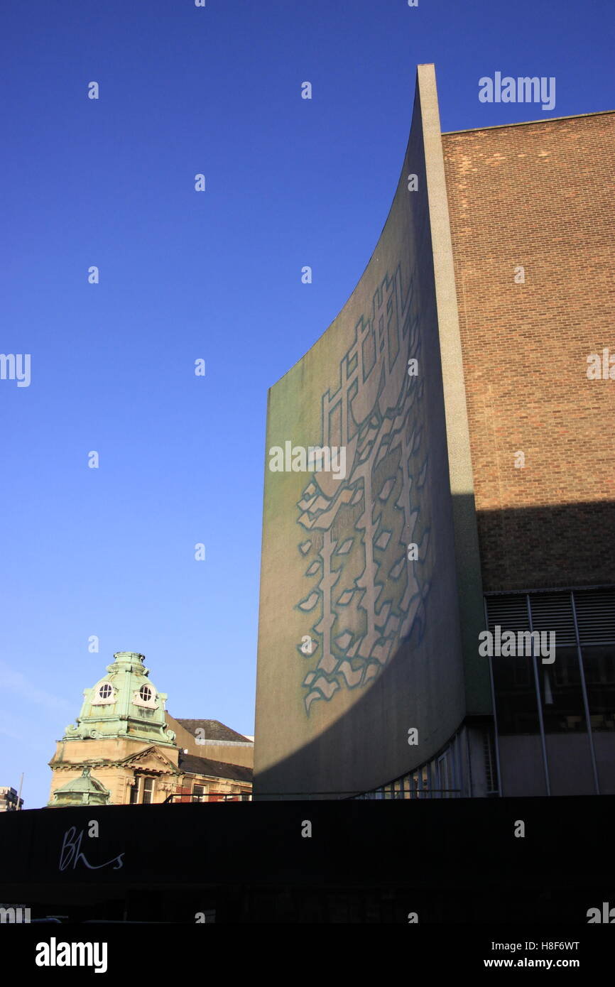 British Home Stores BHS Hull showing large wall mosaic Alan Boyson ...