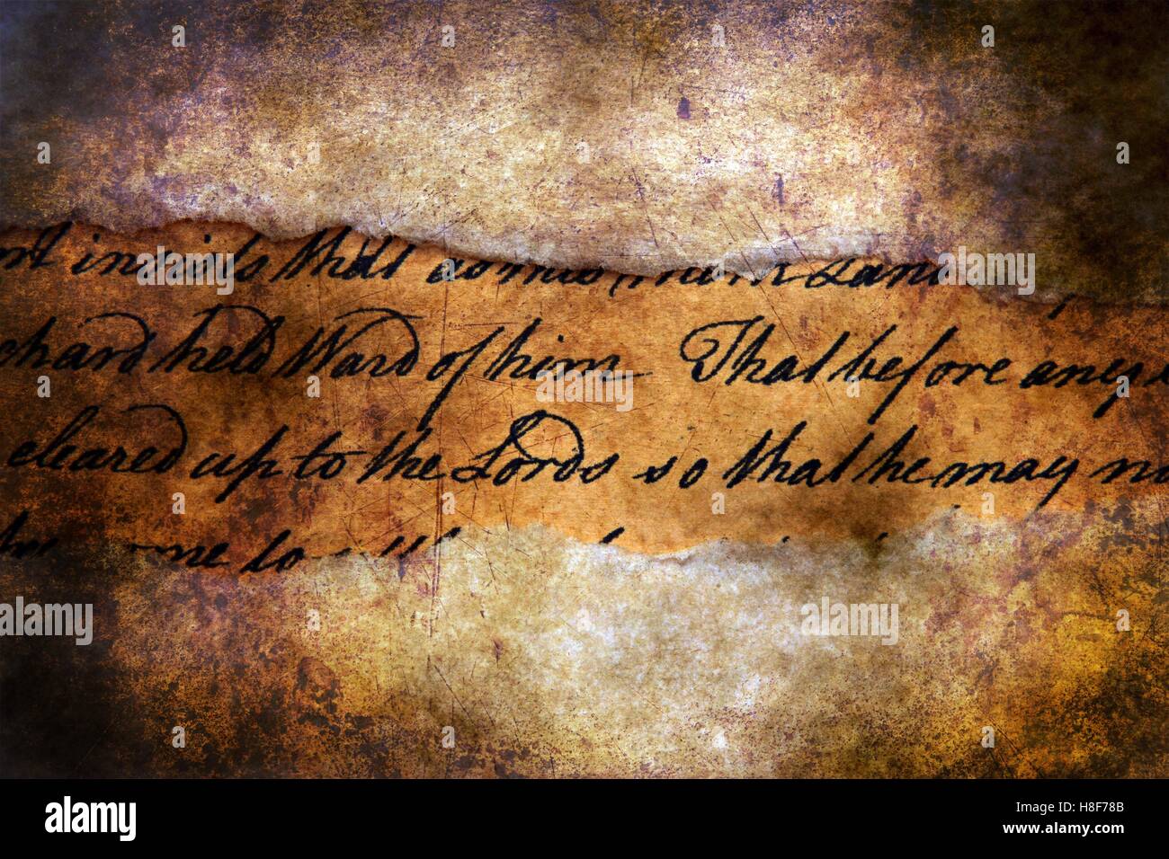 Old letter on grunge background Stock Photo - Alamy