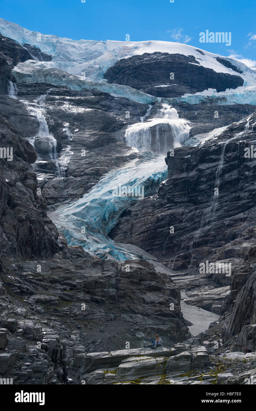 Kjenndalsbreen Glacier, Loen, Norway Stock Photo - Alamy