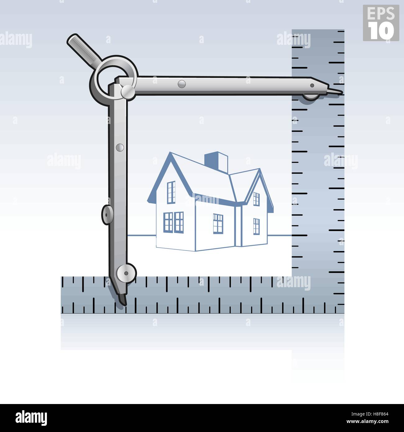 Built by the ruler Stock Vector Images - Alamy