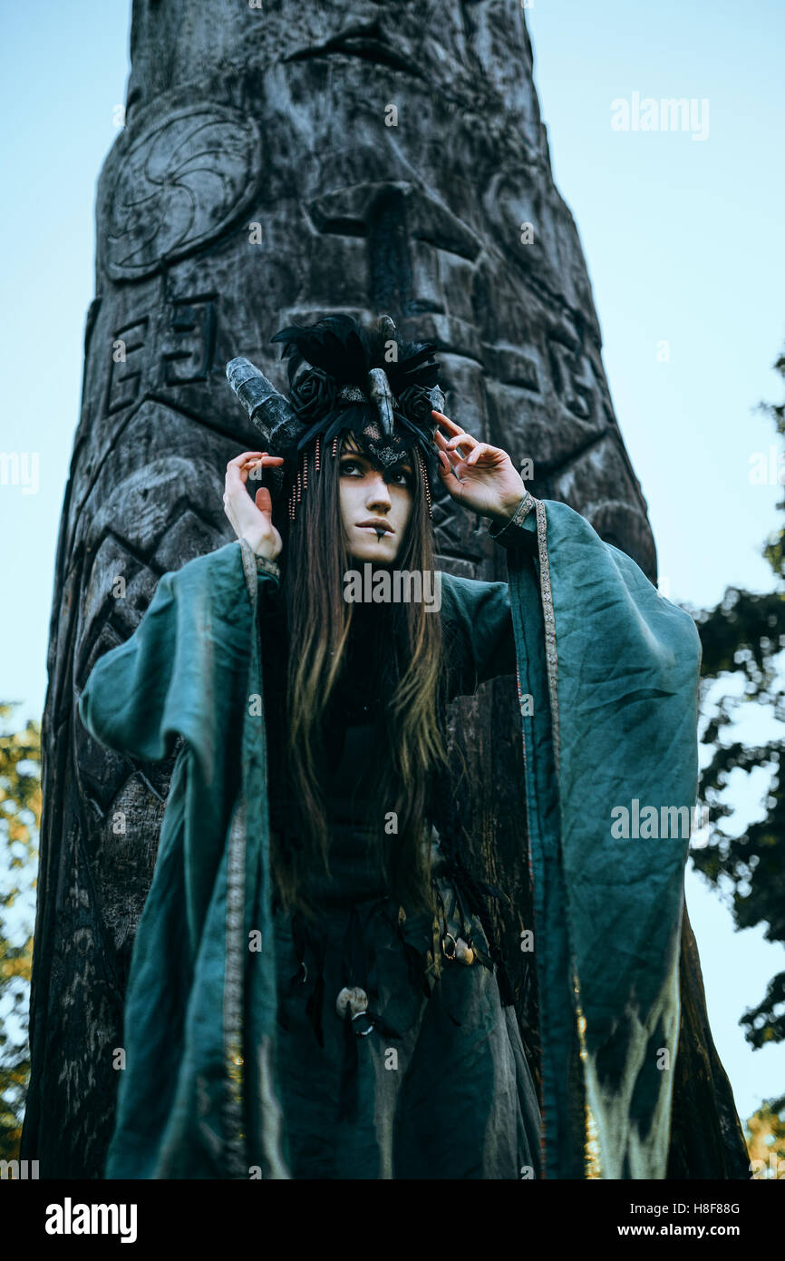 Shaman warlock hi-res stock photography and images - Alamy