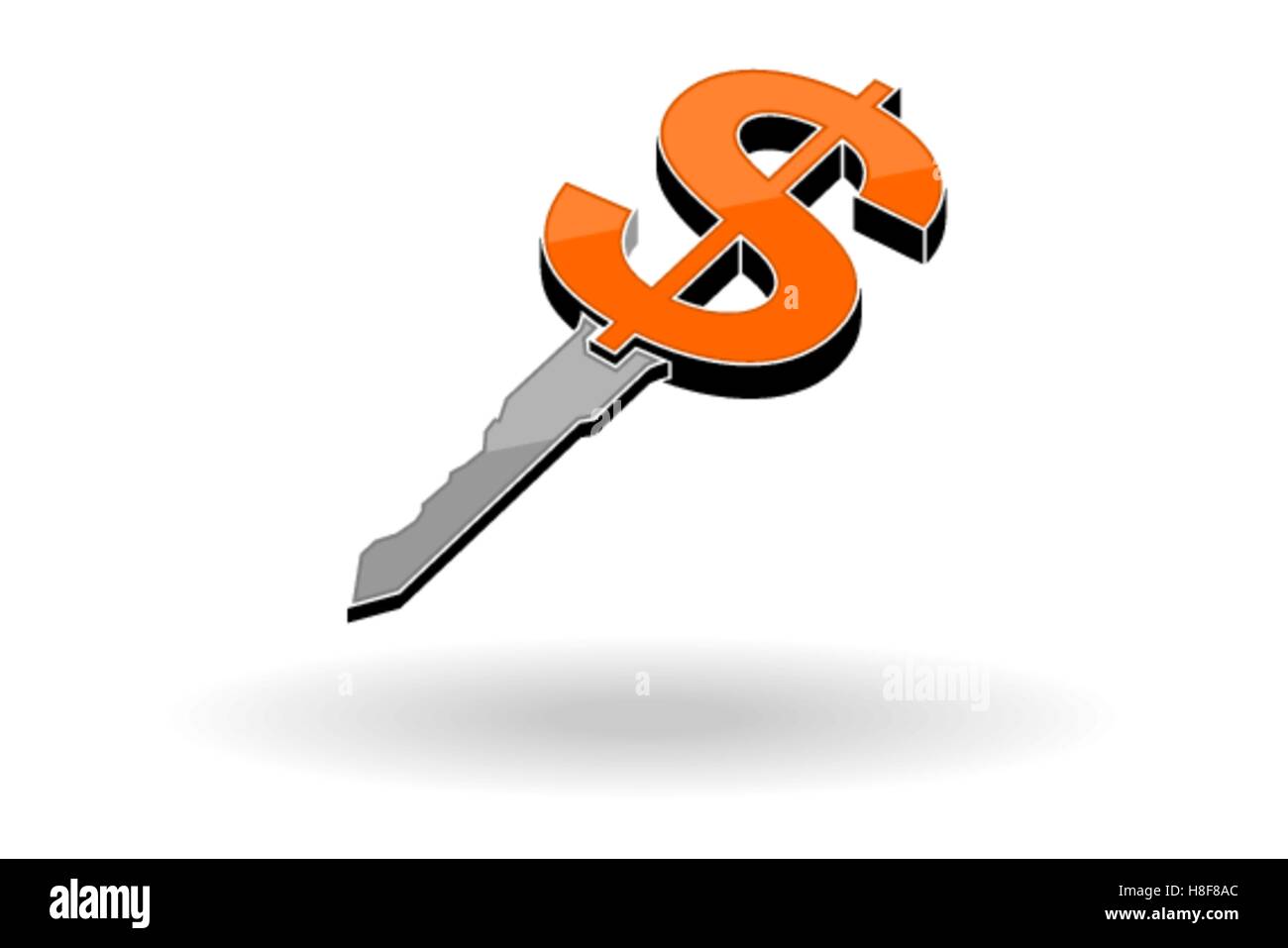 key for money and 3d icon vector illustration Stock Vector Image & Art ...
