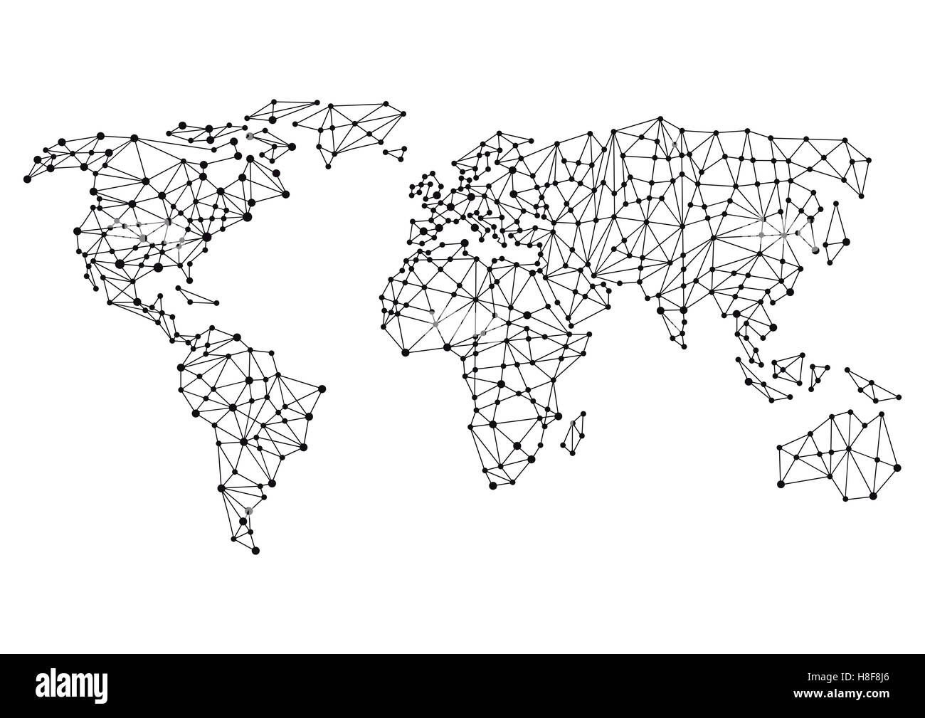 World networking Cut Out Stock Images & Pictures - Alamy