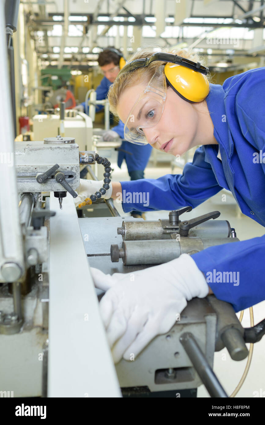 checking the machine Stock Photo - Alamy