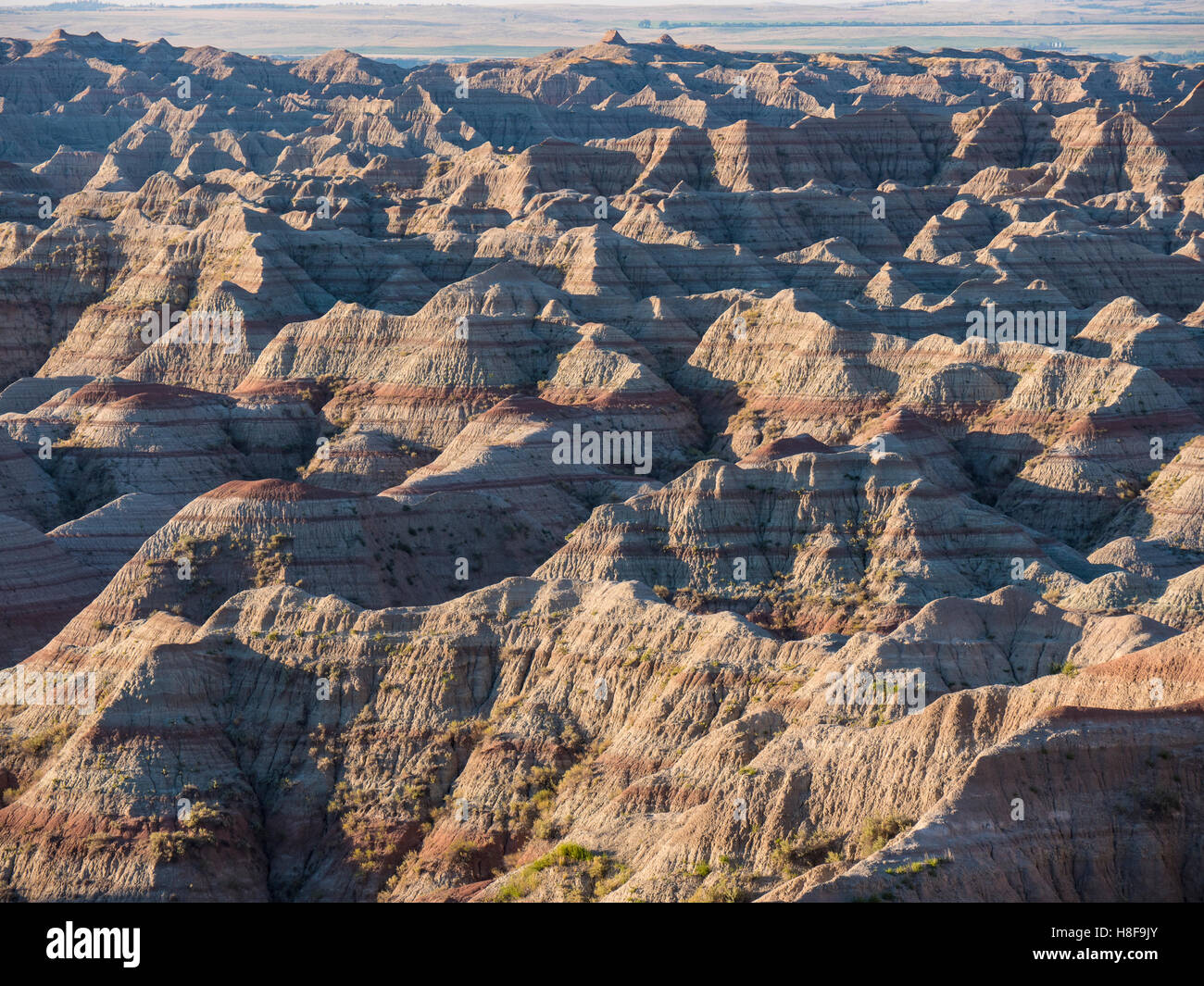 View from the Big Badlands Overlook, Badlands National Park, South ...