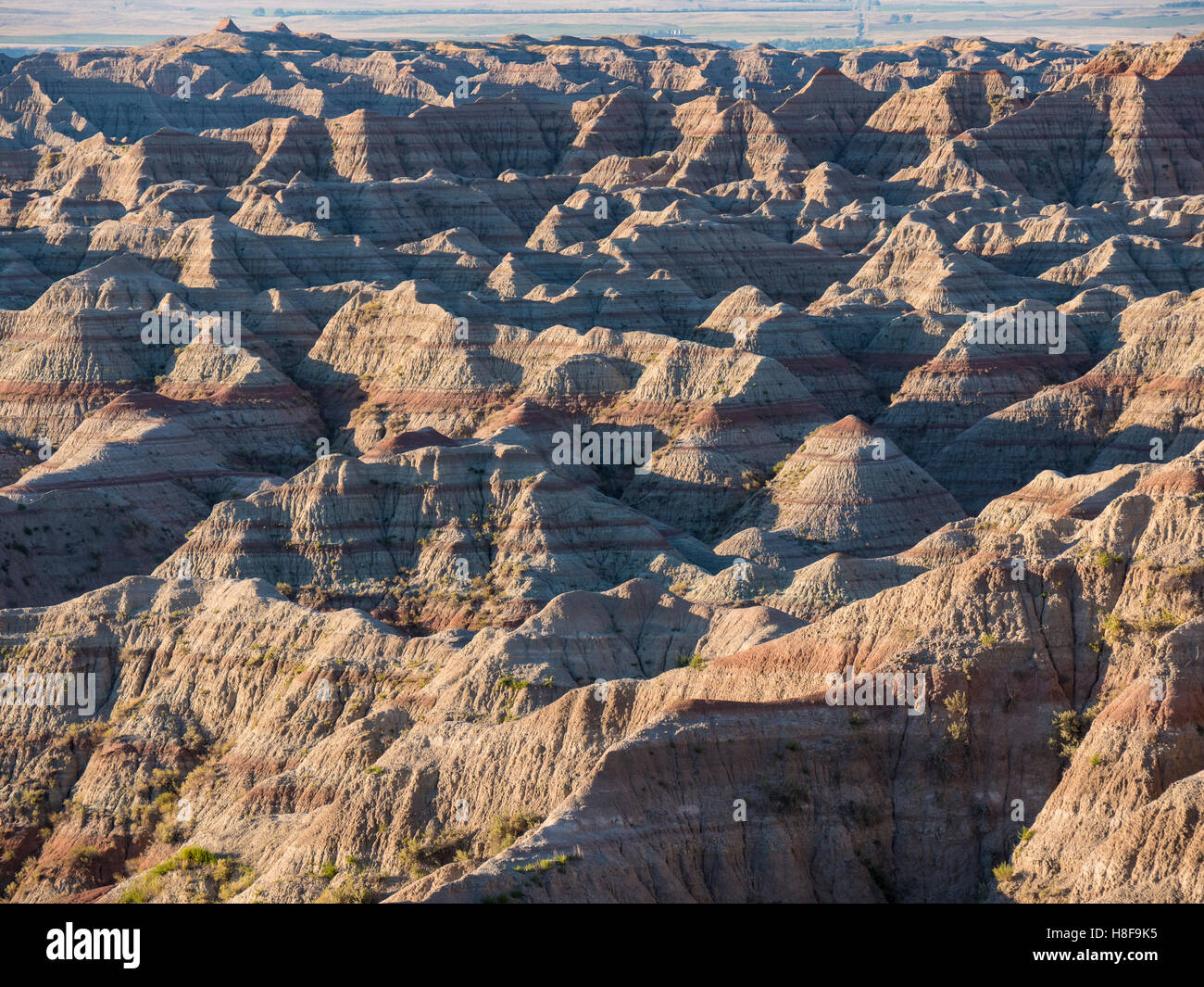 View from the Big Badlands Overlook, Badlands National Park, South ...