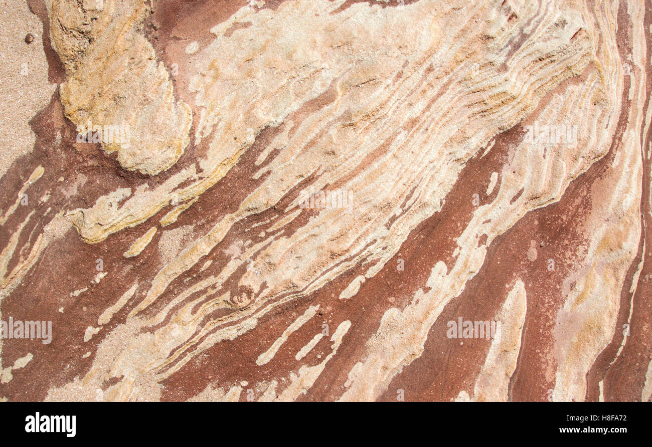 Closeup full frame surface texture of the sandstone rock at Pot Alley ...