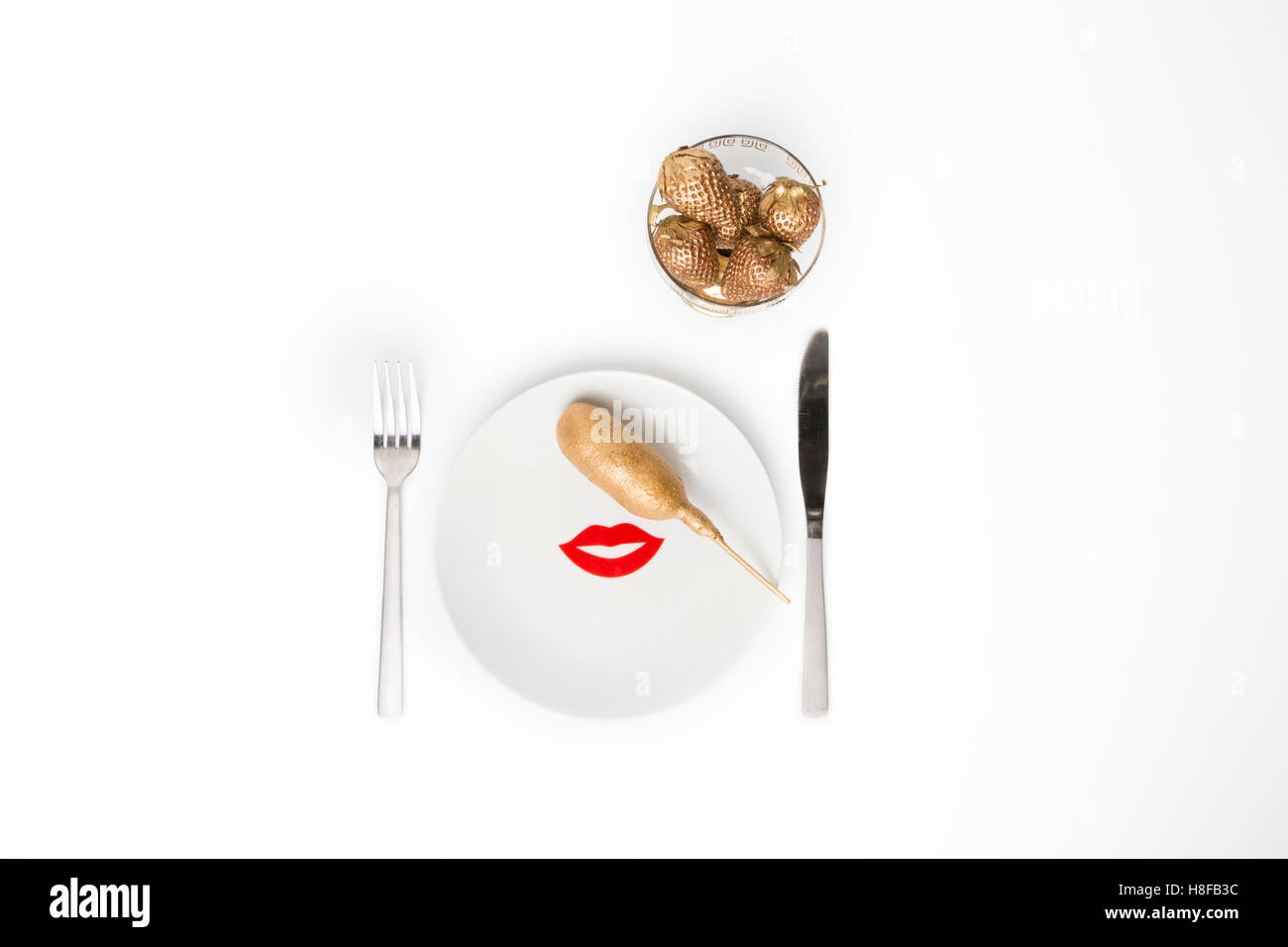 Luxury food gold hi-res stock photography and images - Alamy