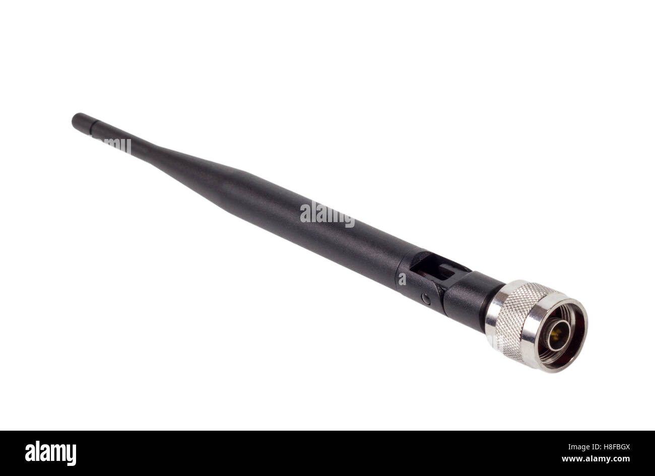 Removable standard gsm antenna isolated on a white background Stock ...