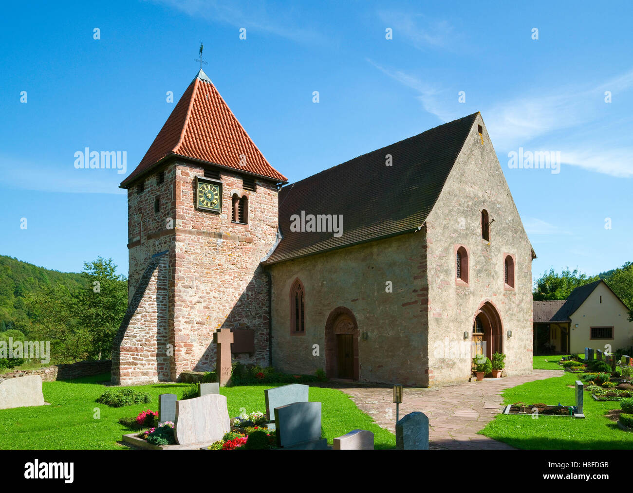 Germany, Baden-Wurttemberg, Wertheim - Eichel - court garden ...