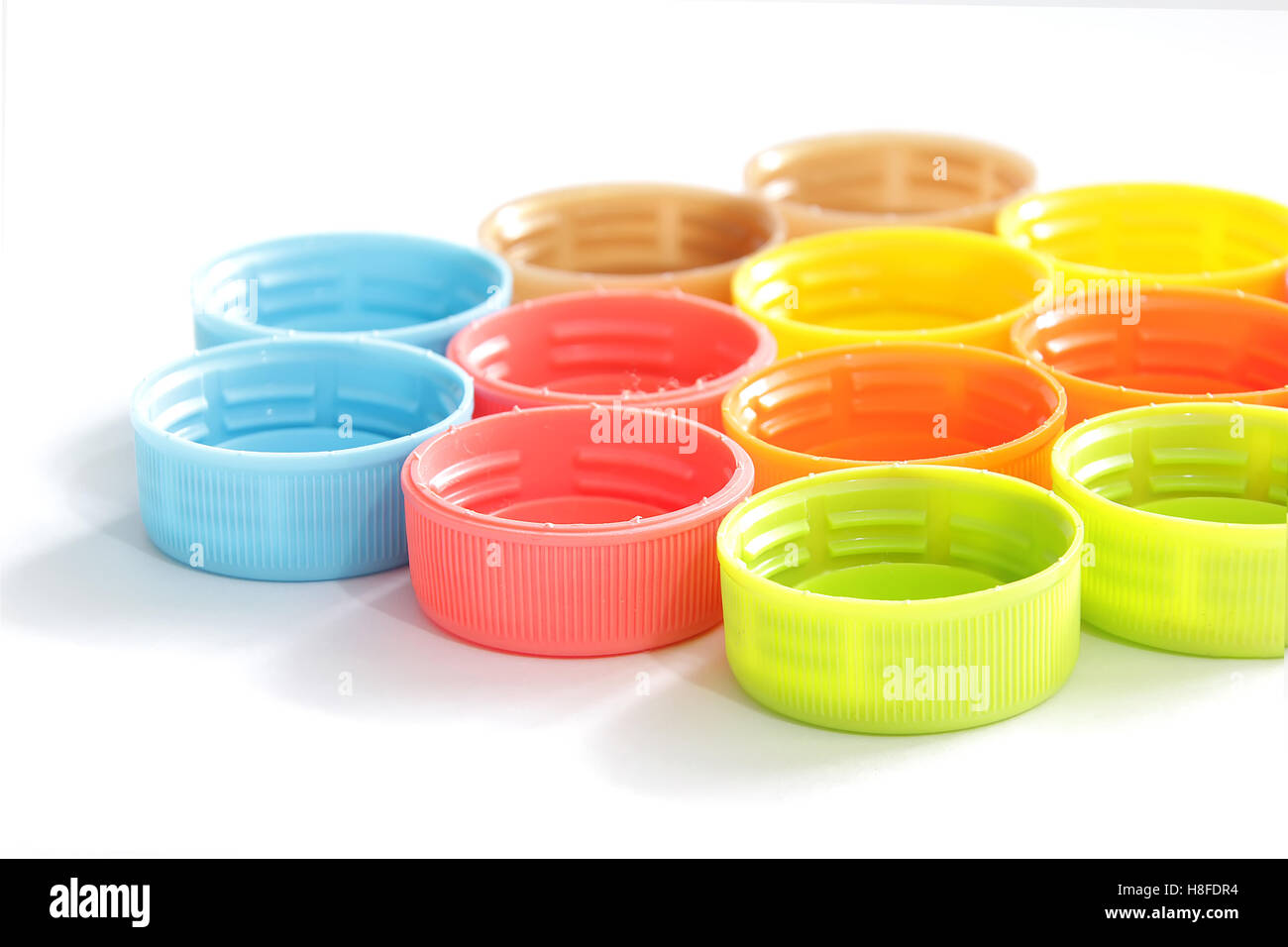 Colorful Bottle Cap Isolated on White Background Stock Photo - Alamy