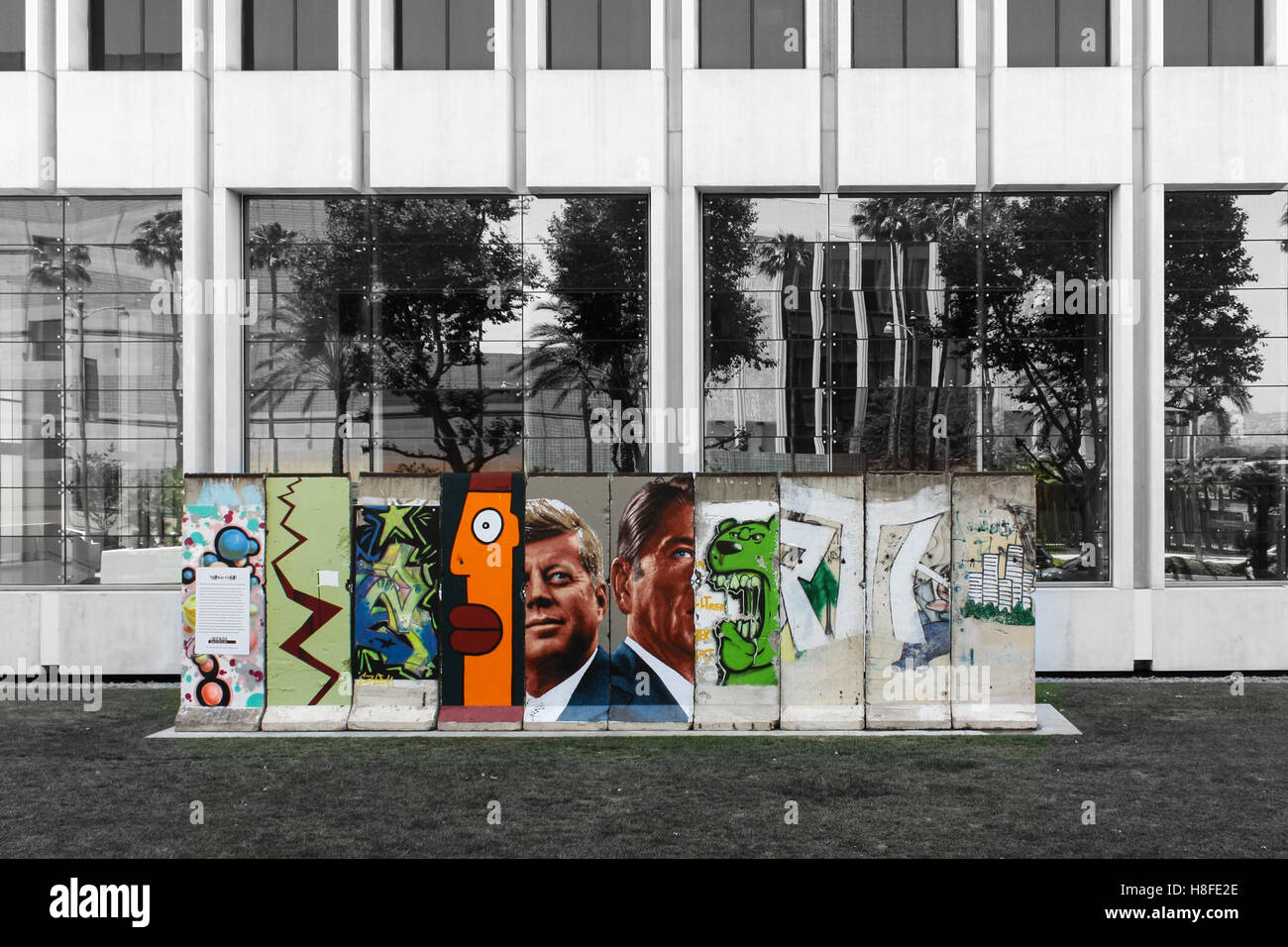 Classified ads, outdoor advertising board with scraps of photos of ...