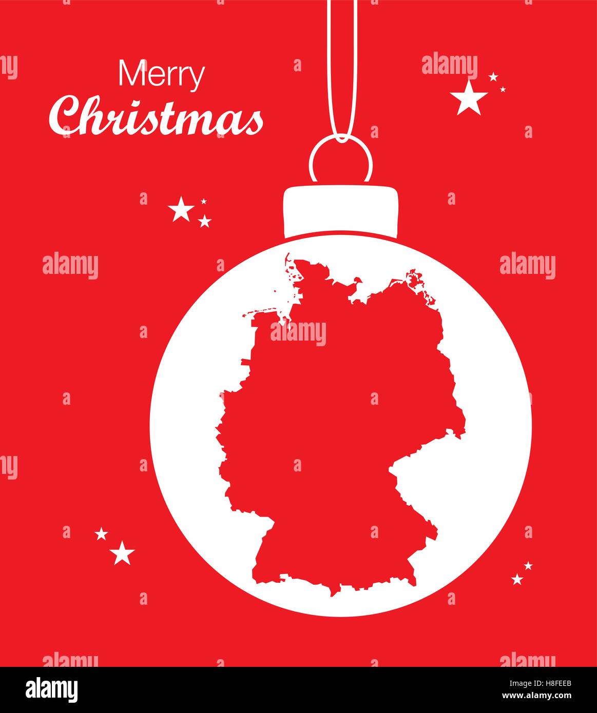 Merry Christmas Map Germany Stock Vector Image & Art - Alamy