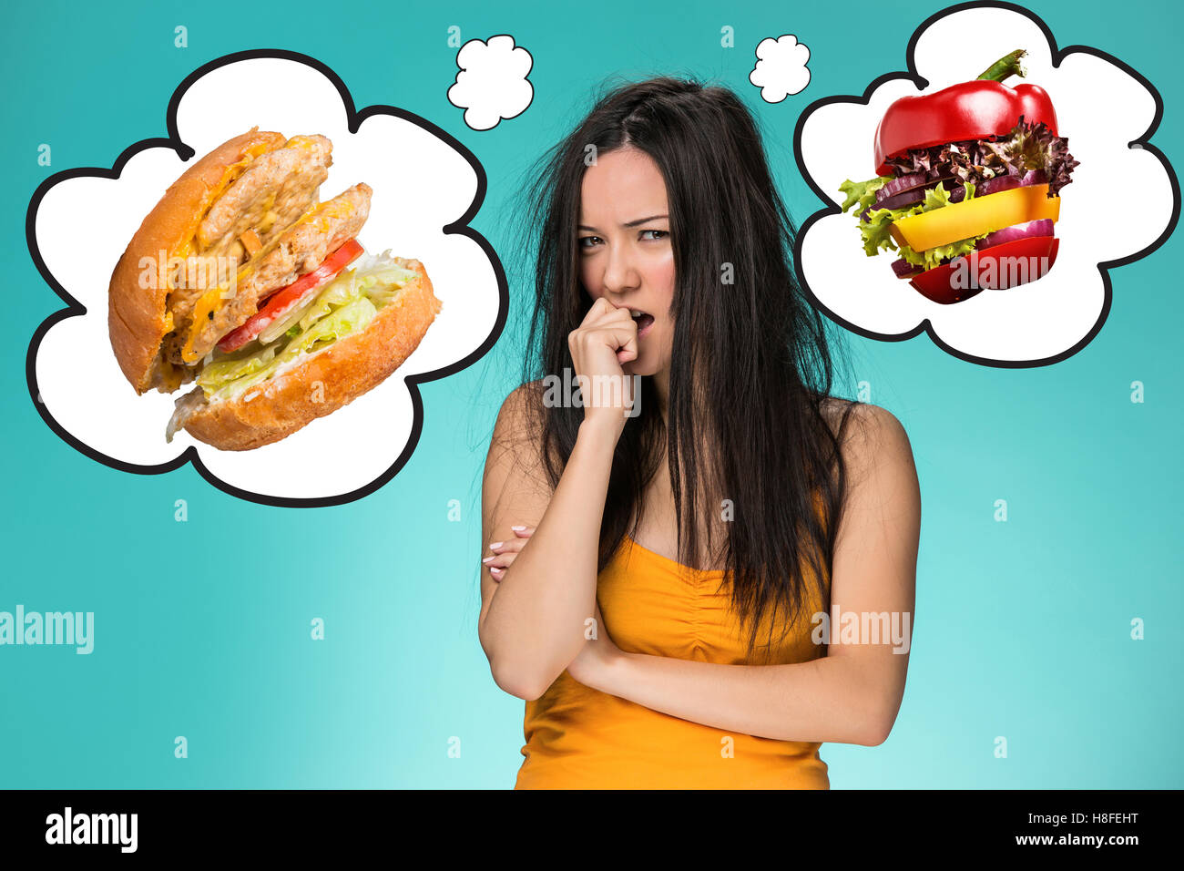 The collage about health, diet and food concept Stock Photo - Alamy