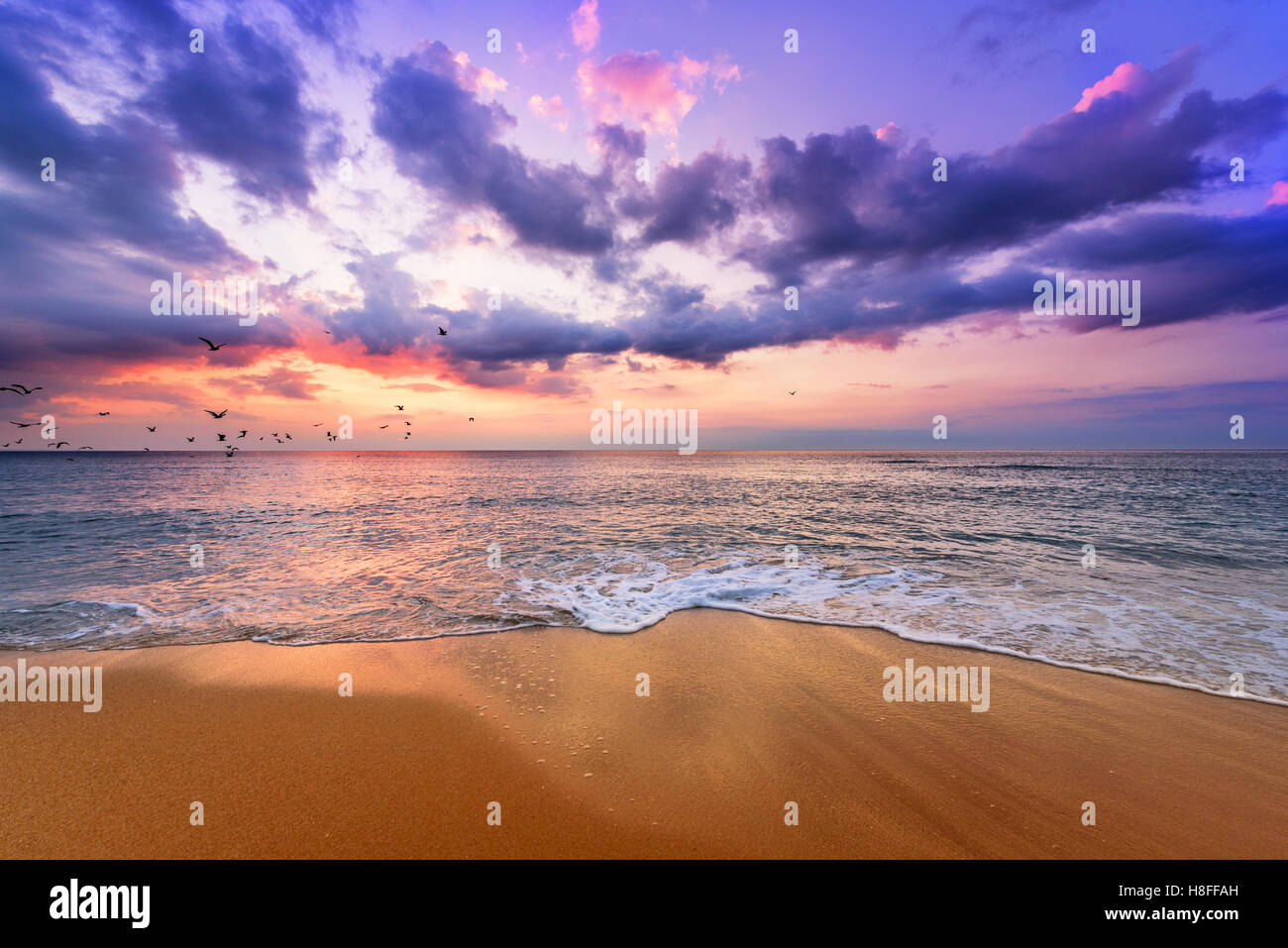 Early morning , sunrise over sea Stock Photo - Alamy